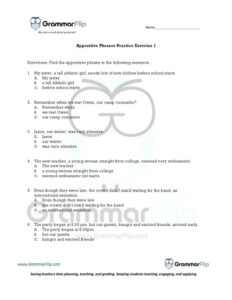 Appositive Phrases - GrammarFlip