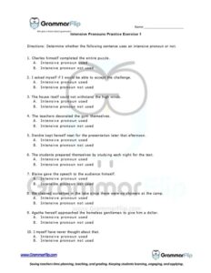 Intensive Pronouns - GrammarFlip