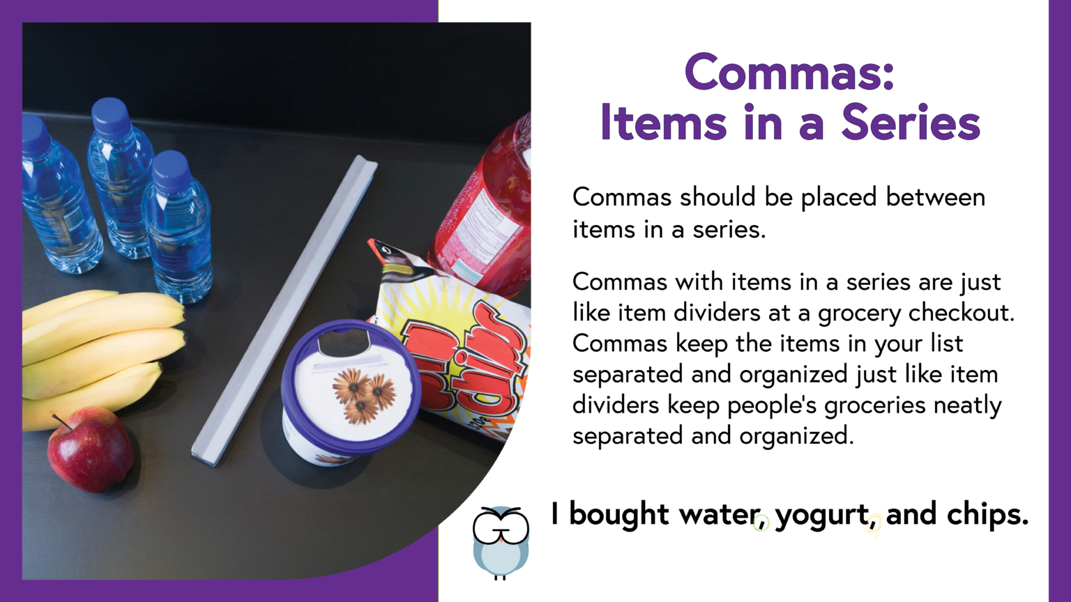 Commas: Items in a Series - GrammarFlip